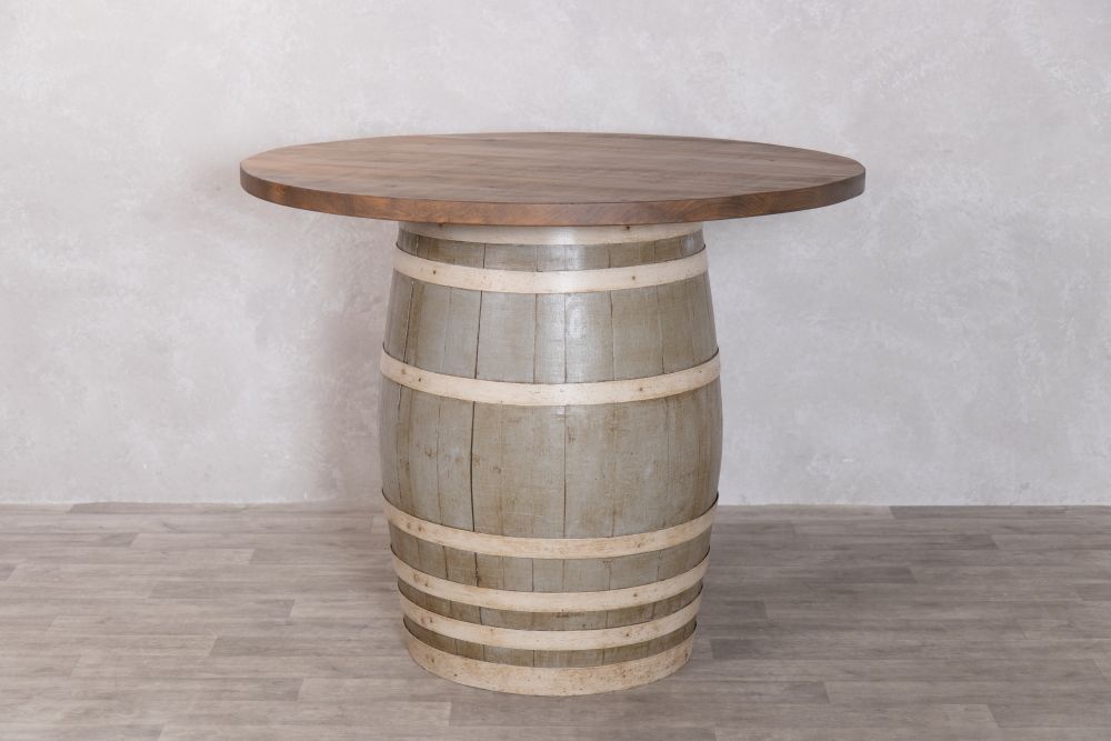 Wooden Barrel Table Keg Table | Peppermill Interiors