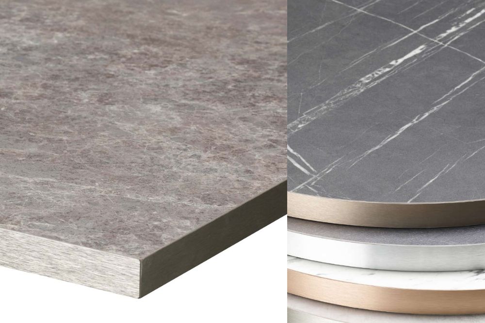 Premium Laminate Square or Rectangle Table Tops | Peppermill Interiors