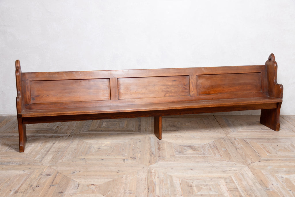 Traditional Vintage Church Pews with Gothic Design – Peppermill Interiors