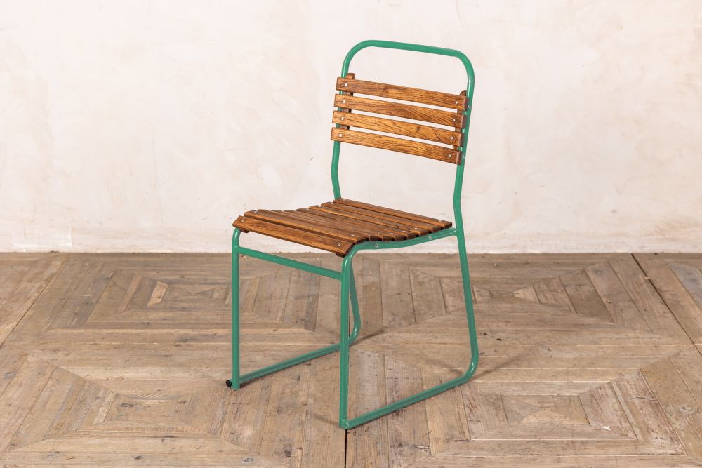 Vintage Green Stacking Chairs | PEPPERMILL INTERIORS – Peppermill Interiors