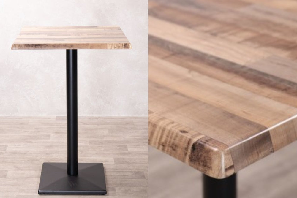 Rustic Maple Café Bar Table | Peppermill Interiors