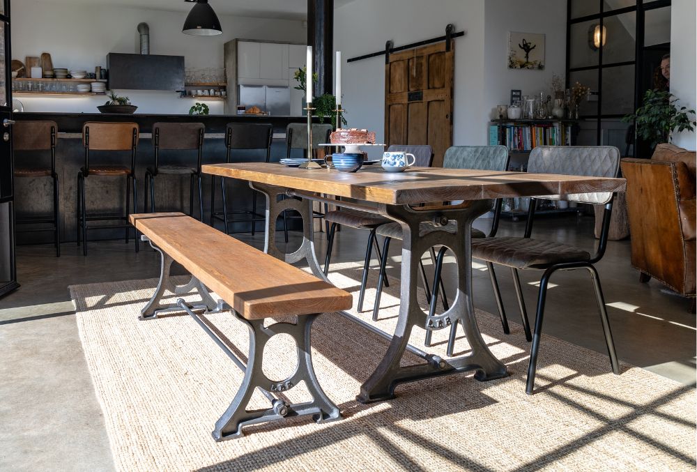 Detroit Cast Iron Dining Table | Peppermill Interiors