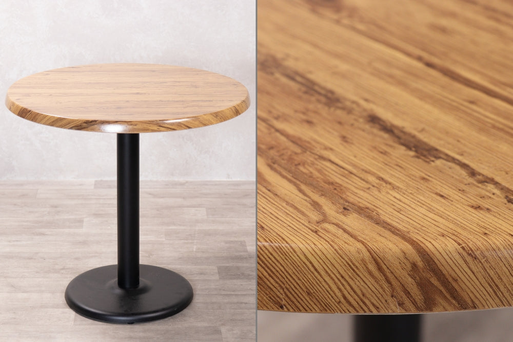 Aged Pine Round Café Table | Peppermill Interiors
