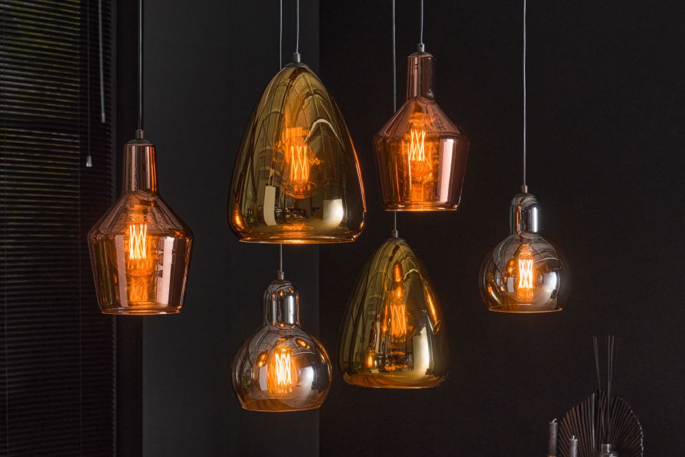 Arabella Mixed Colour Hanging Pendant Light | Peppermill Interiors