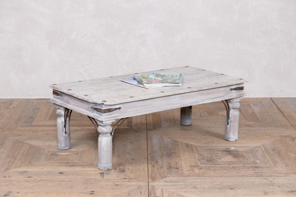 Rustic Whitewashed Coffee Table | Peppermill Interiors