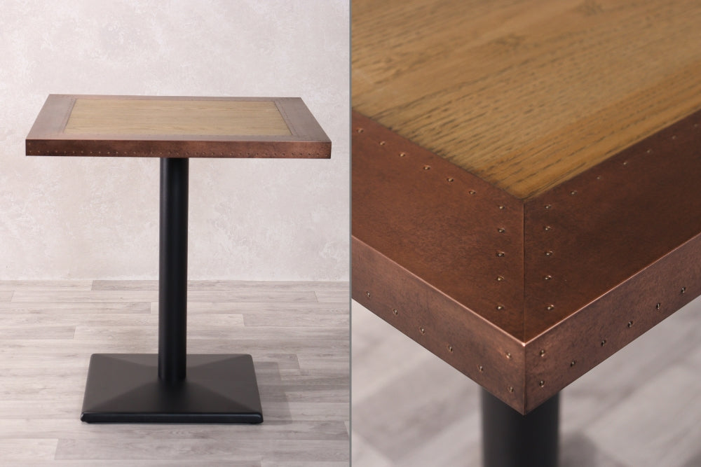 Copper Edge Café Table Range | Peppermill Interiors