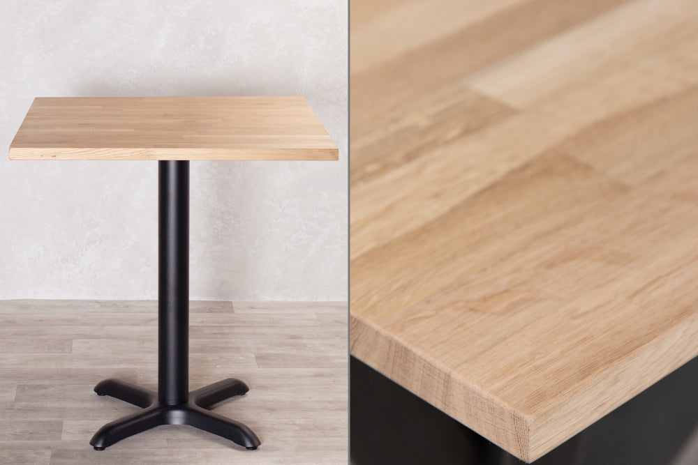 Heritage Oak Top Cafe Table Range | Peppermill Interiors