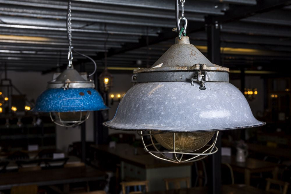 INDUSTRIAL FACTORY LIGHTING VINTAGE | Peppermill Interiors