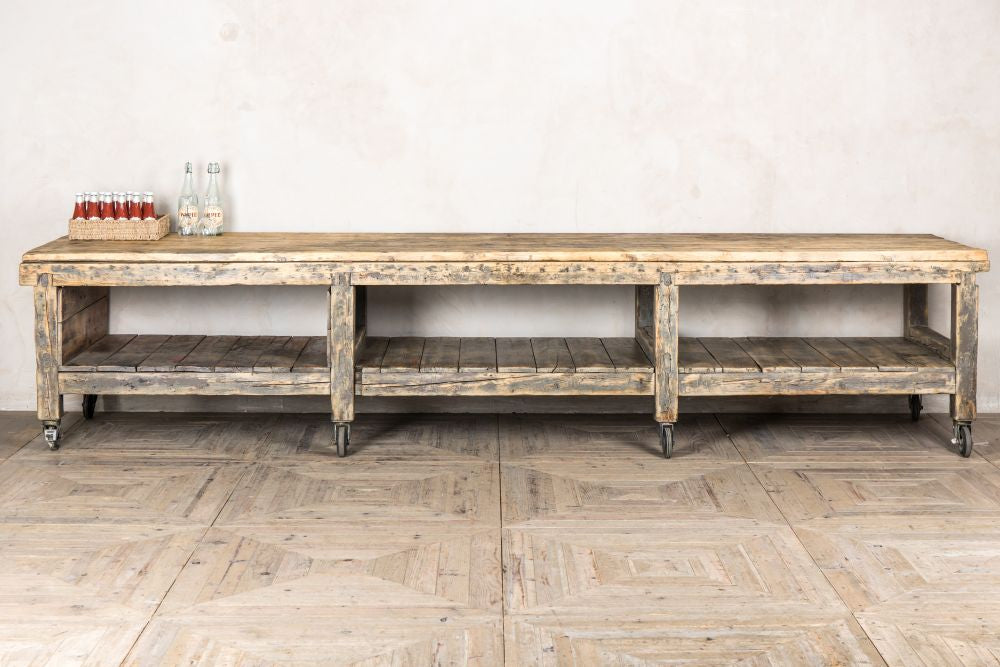 Large Wooden Display Table | Peppermill Interiors