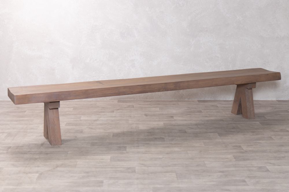 Solid Oak Live Edge Dining Bench | Peppermill Interiors