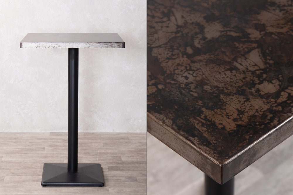 Metal Top Café Bar Table | Peppermill Interiors