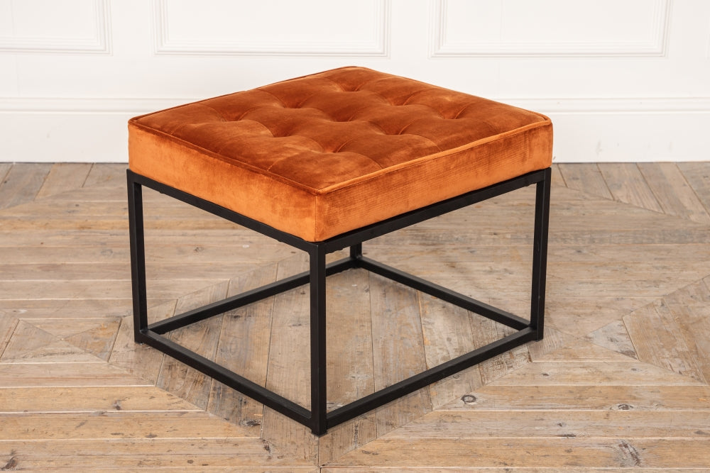 Denver Velvet Footstool Range | Peppermill Interiors