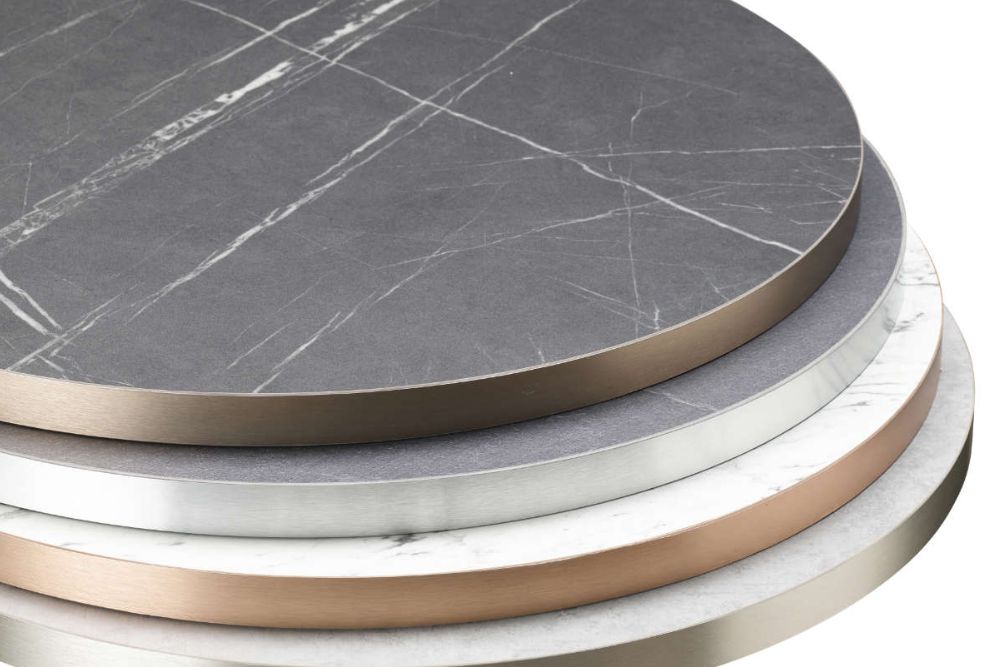Premium Laminate Round Table Tops | Peppermill Interiors