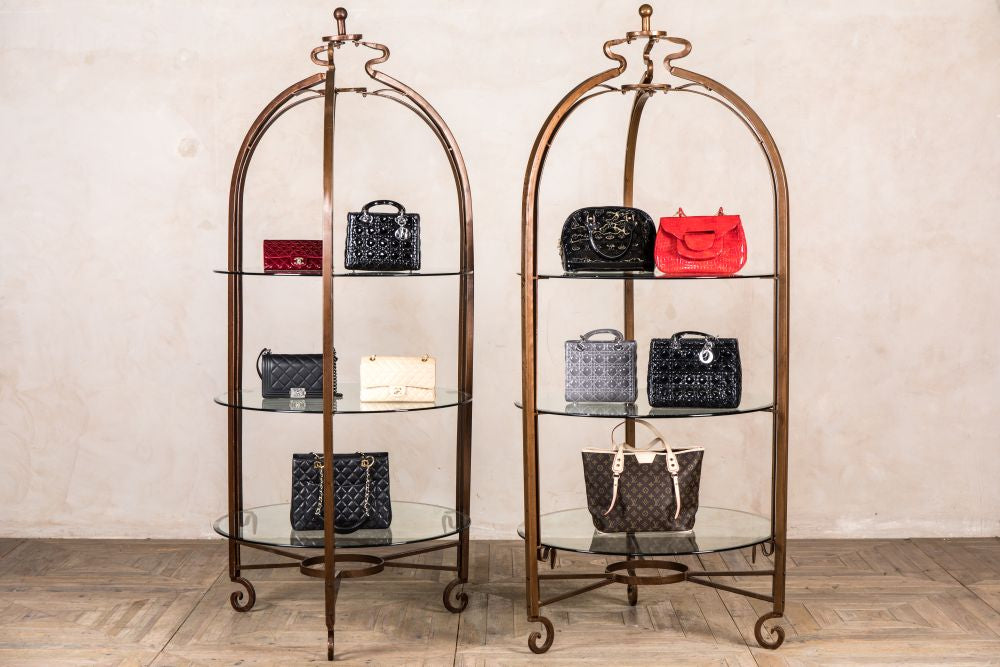 TALL VICTORIAN SHOP DISPLAY STANDS | Peppermill Interiors