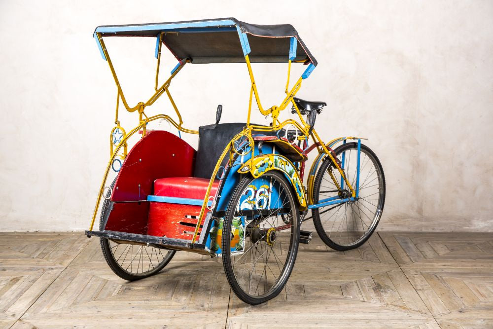 VINTAGE INDIAN RICKSHAW CART | Peppermill Interiors