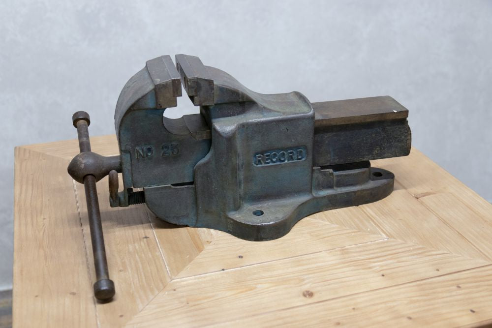 Vintage English Workbench Vice | Peppermill Interiors