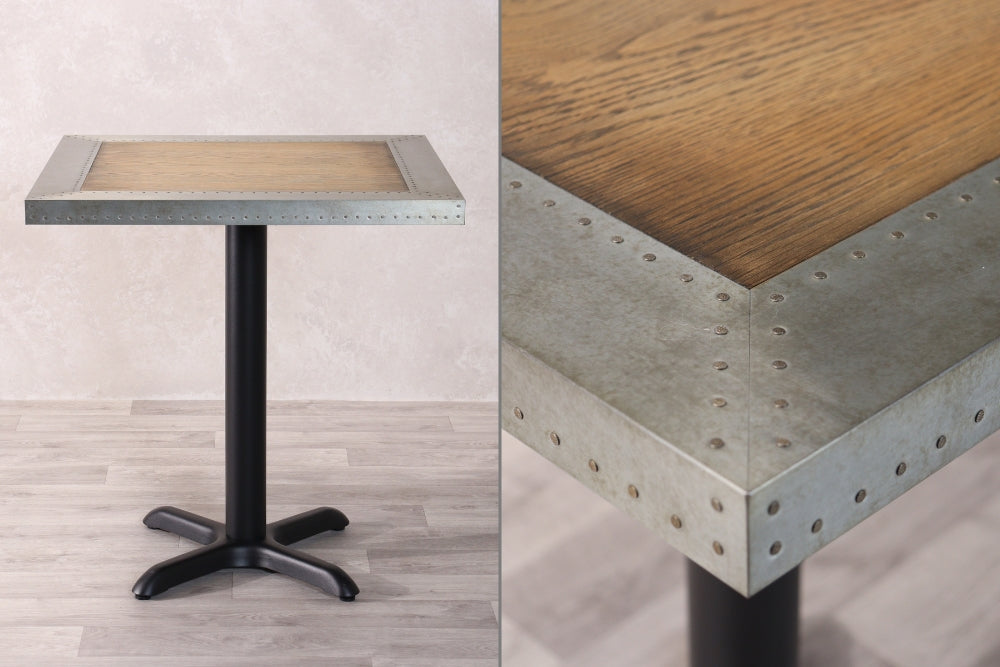 Zinc Edge Café Table Range | Peppermill Interiors